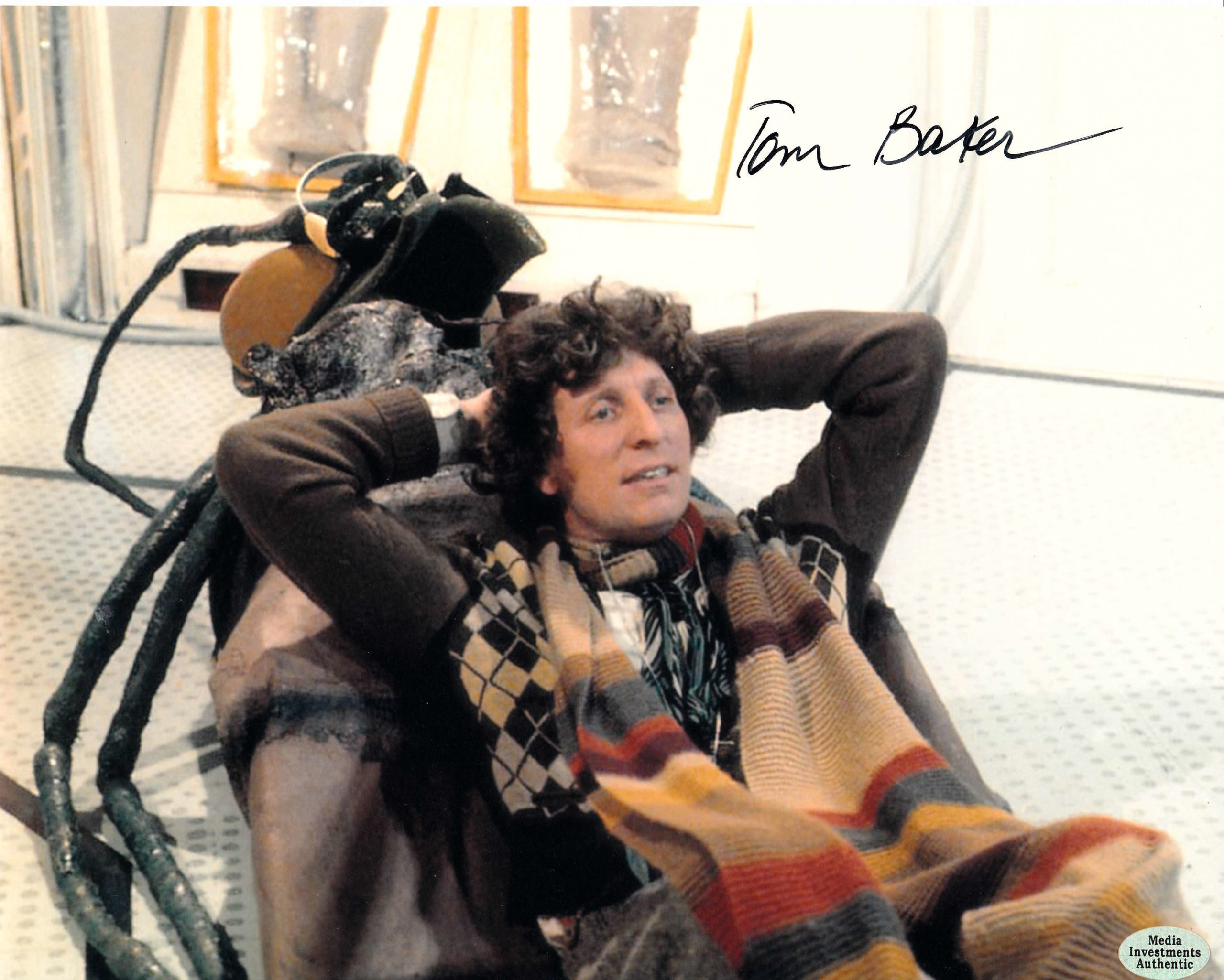 Tom Baker Signed Doctor Who 8x10 photo - Fanboy Expo Store