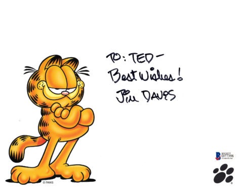 Jim Davis Garfield signed 8x10 photo - Fanboy Expo Store