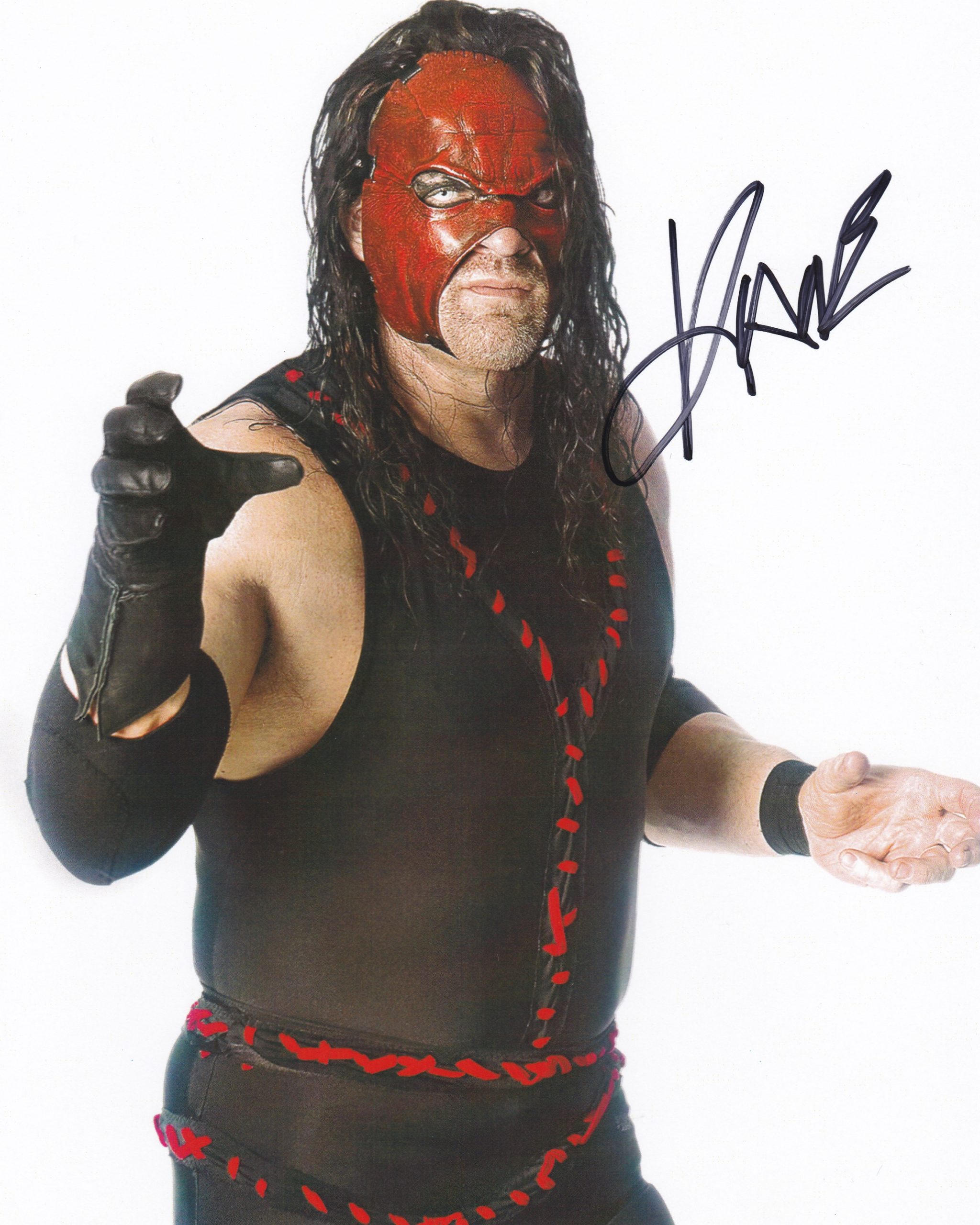 Glenn Jacobs KANE signed WWE promo 8x10 photo - Fanboy Expo Store