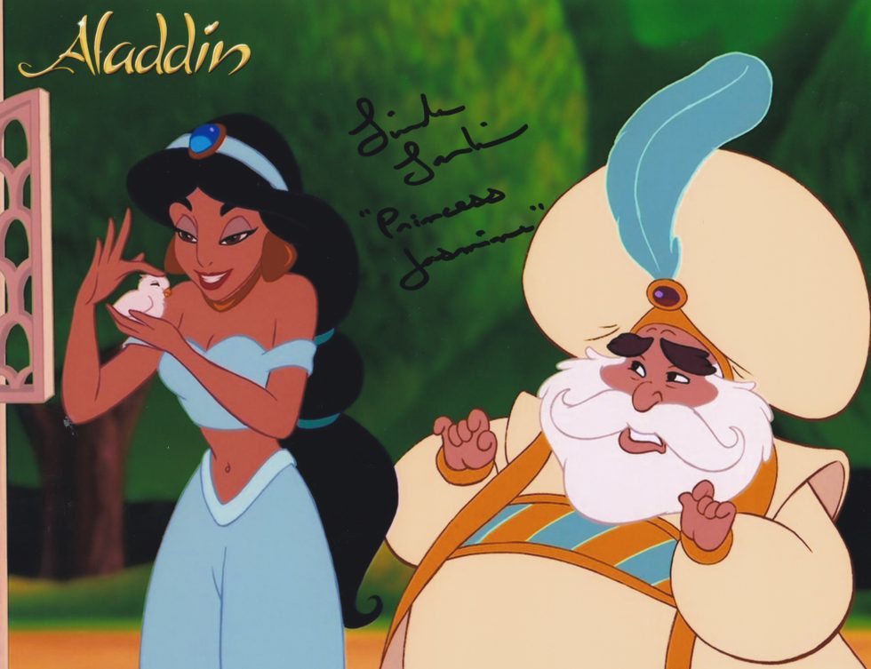 Linda Larkin Princess Jasmine in Aladdin signed 8x10 photo - Fanboy ...