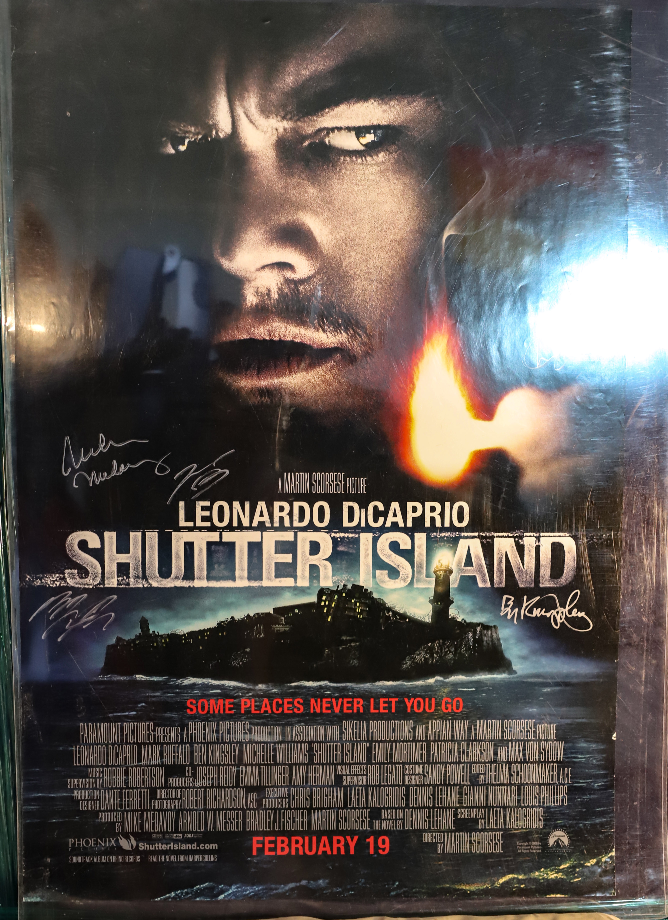 Shutter Island full size double sided movie poster signed by 5 - Fanboy ...