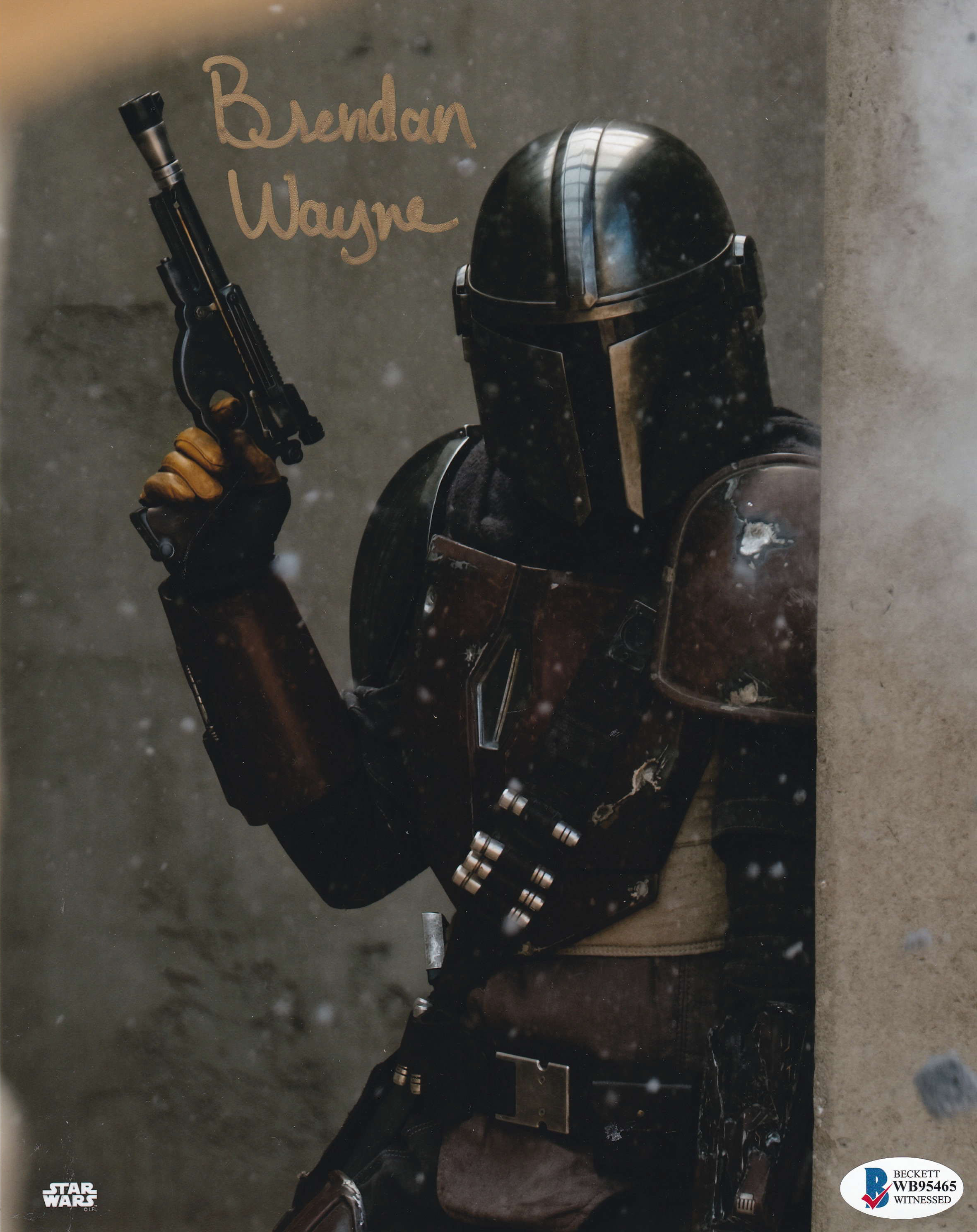Brendan Wayne The Mandalorian signed 8x10 photo - Fanboy Expo Store