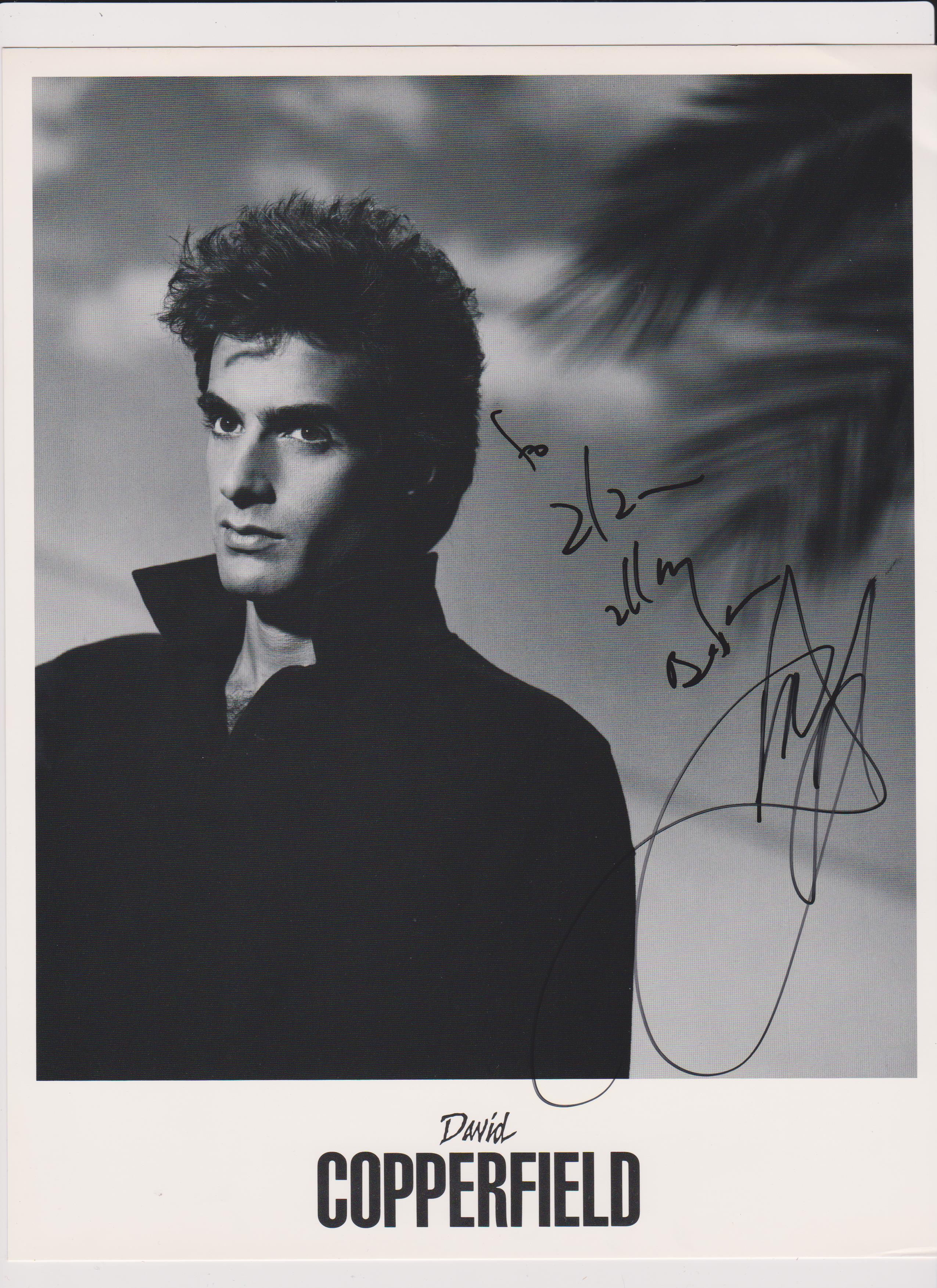 David Copperfield signed 8x10 promo - Fanboy Expo Store