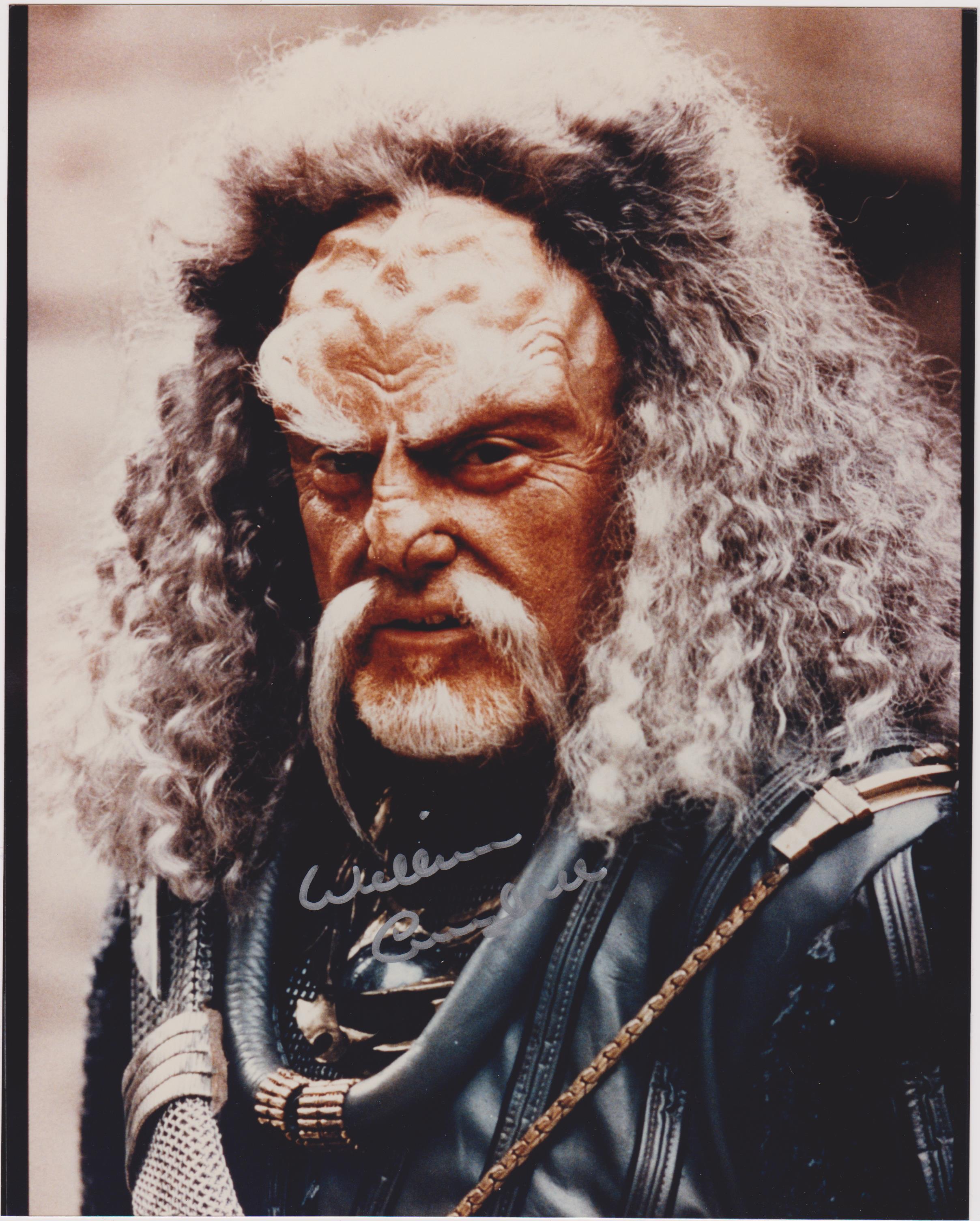 William Campbell Deep Space Nine signed photo as Koloth - Fanboy Expo Store
