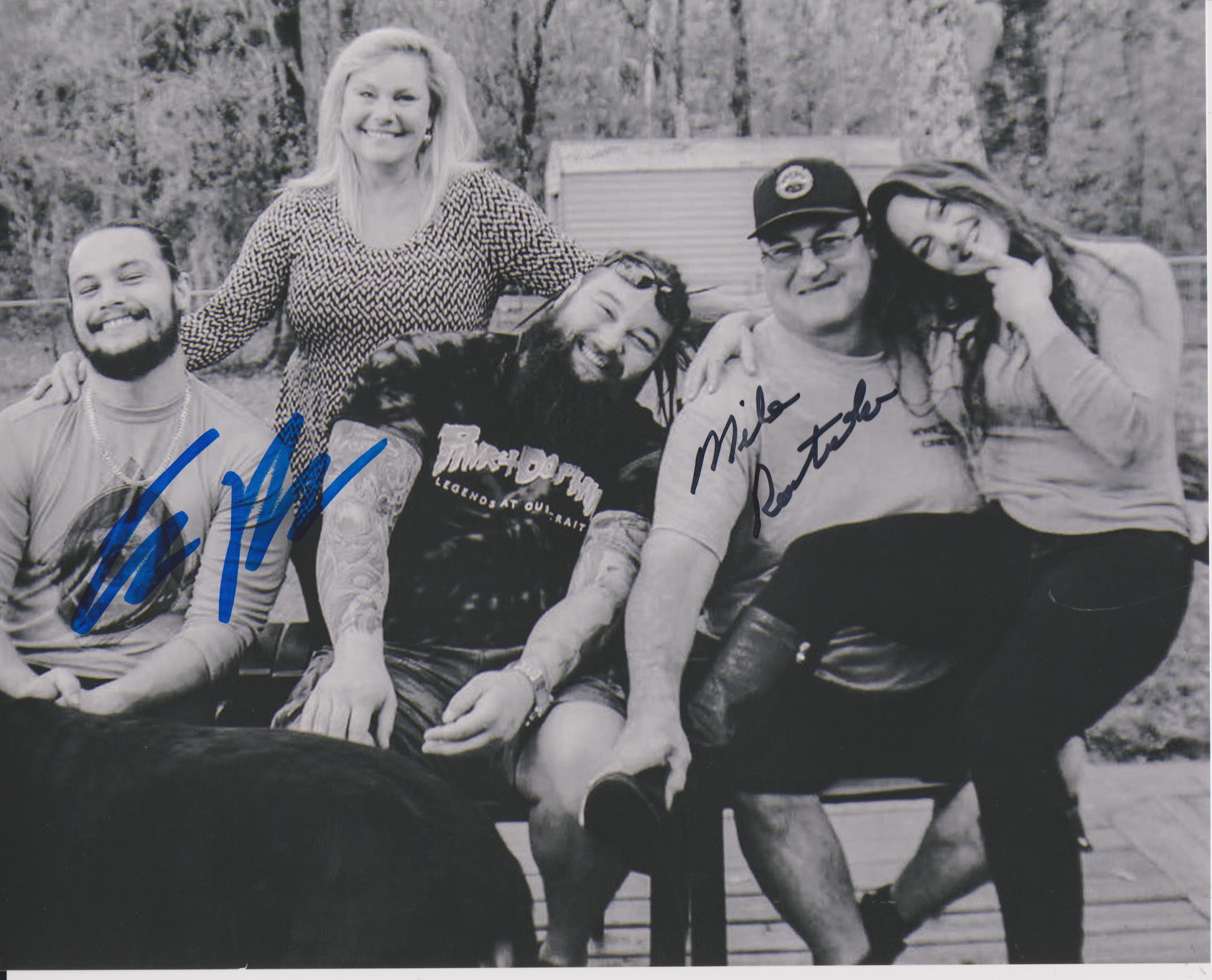 Mike and Taylor Rotunda signed family photo 8x10 - Fanboy Expo Store