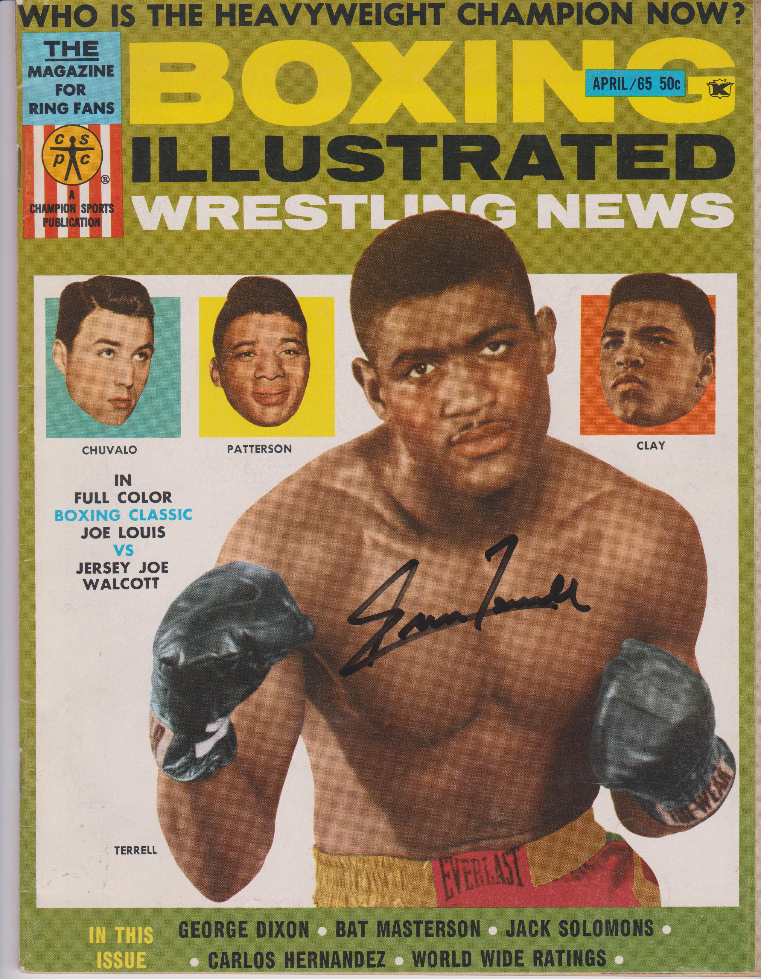 Ernie Terrell signed Boxing Illustrated - Fanboy Expo Store