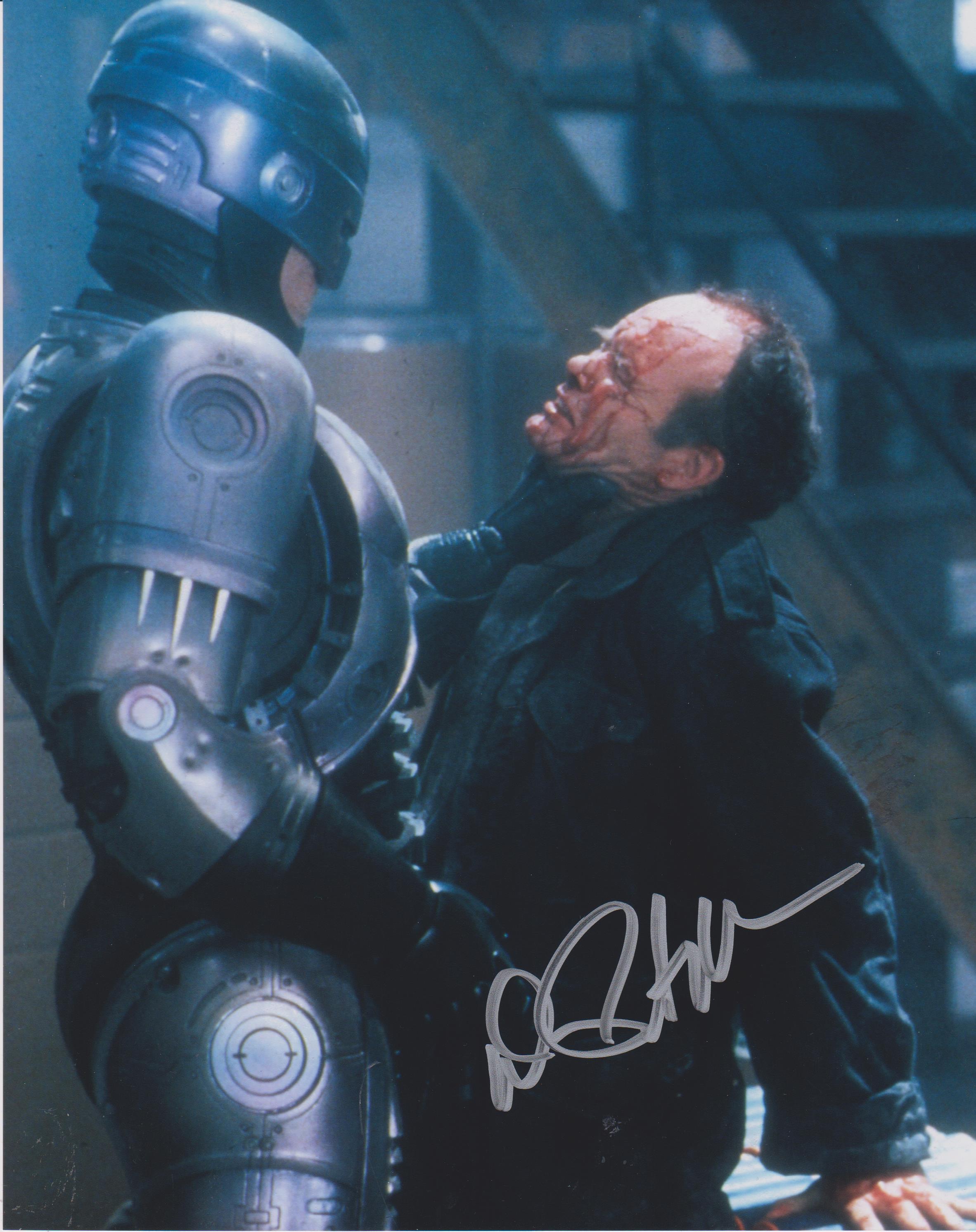 Peter Weller Robocop signed 8x10 photo - Fanboy Expo Store