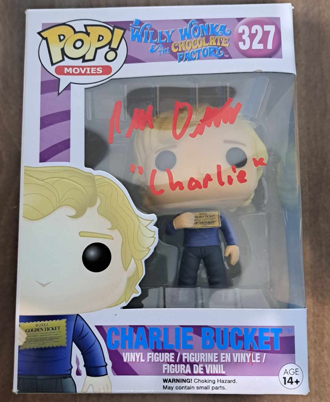Peter Ostrum Charlie Bucket signed Funko from Willy Wonka Chocolate ...