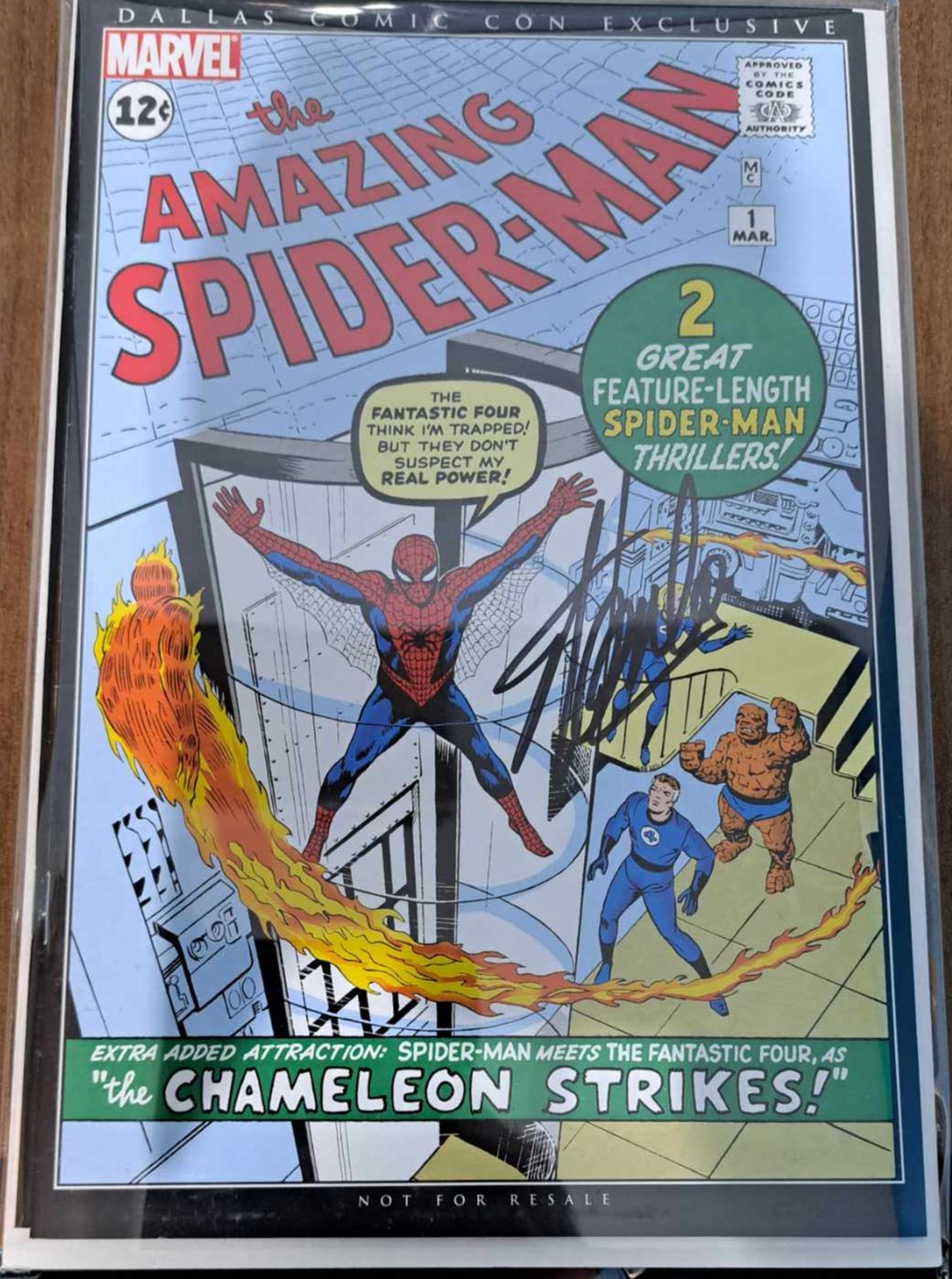 The Amazing Spiderman Dallas Comic Con exclusive signed by Stan Lee ...