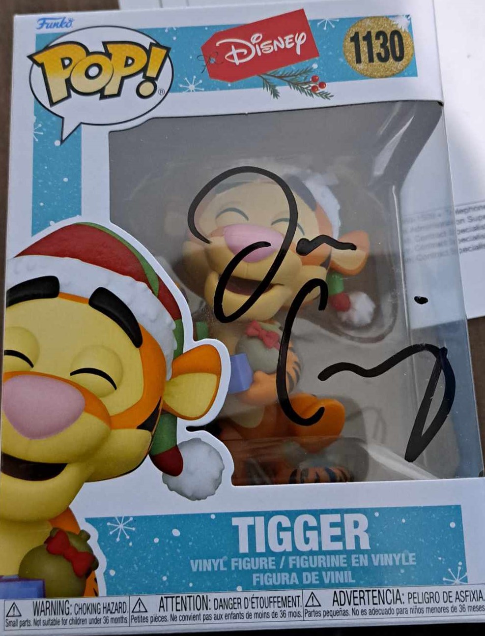 Jim Cummings Holiday Tigger signed Funko - Fanboy Expo Store