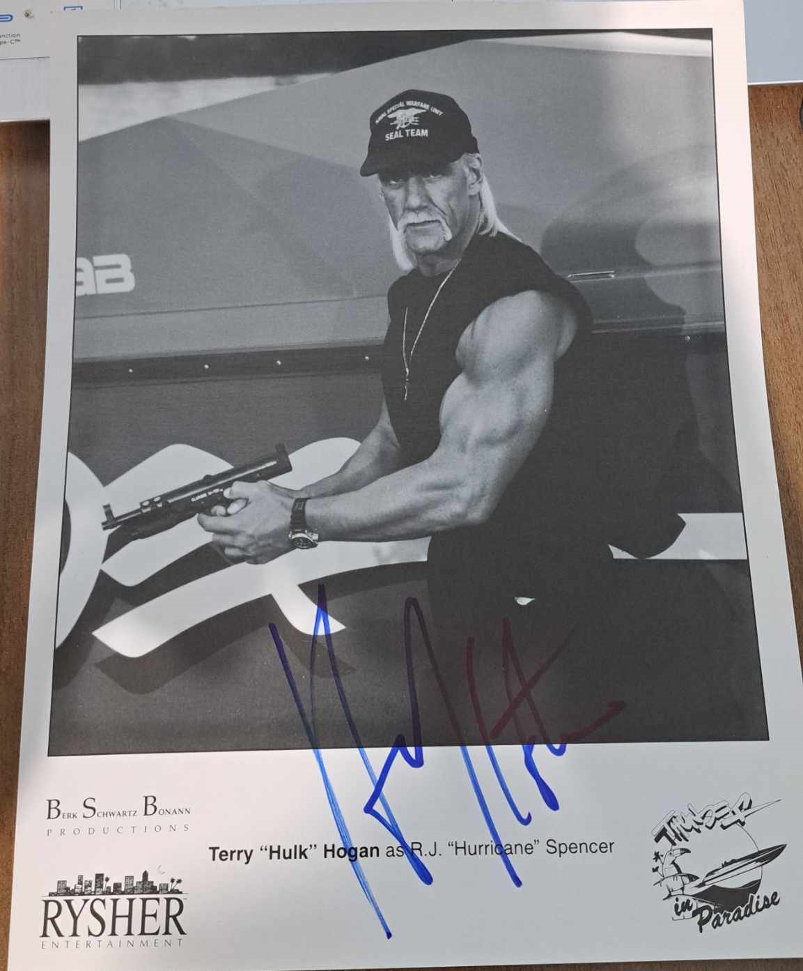 Hulk Hogan Thunder In Paradise signed promo - Fanboy Expo Store