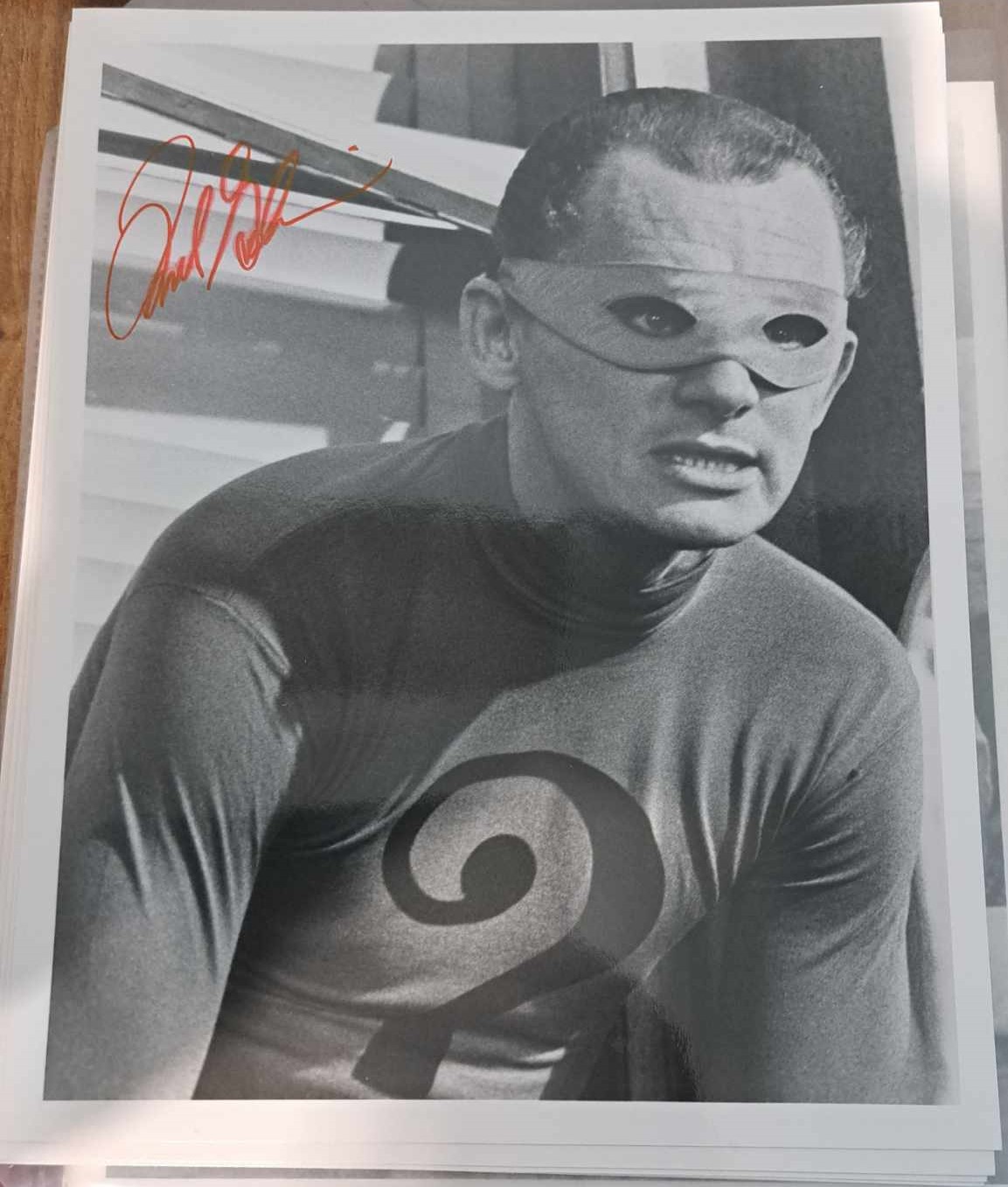 Frank Gorshin The Riddler 1966 Batman signed 8x10 - Fanboy Expo Store