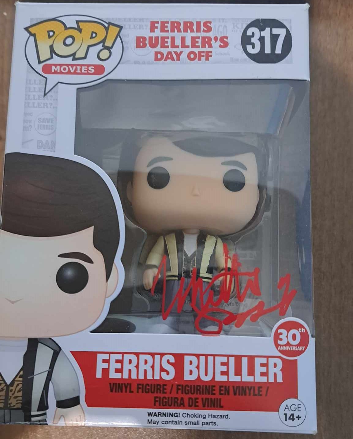 Matthew Broderick Ferris Beuller's Day Off signed Funko - Fanboy Expo Store