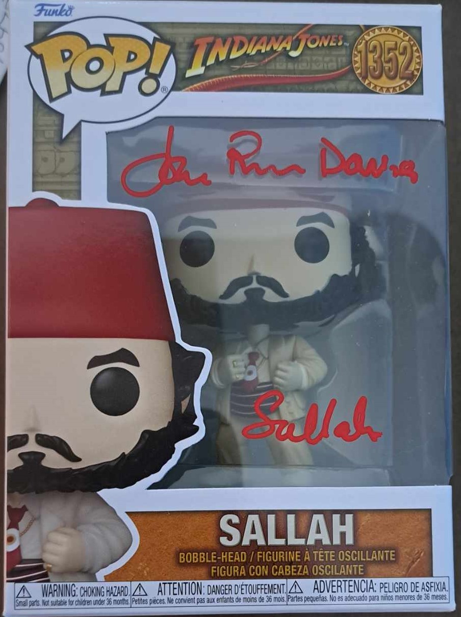 John Rhys Davies Indiana Jones Sallah signed Funko - Fanboy Expo Store