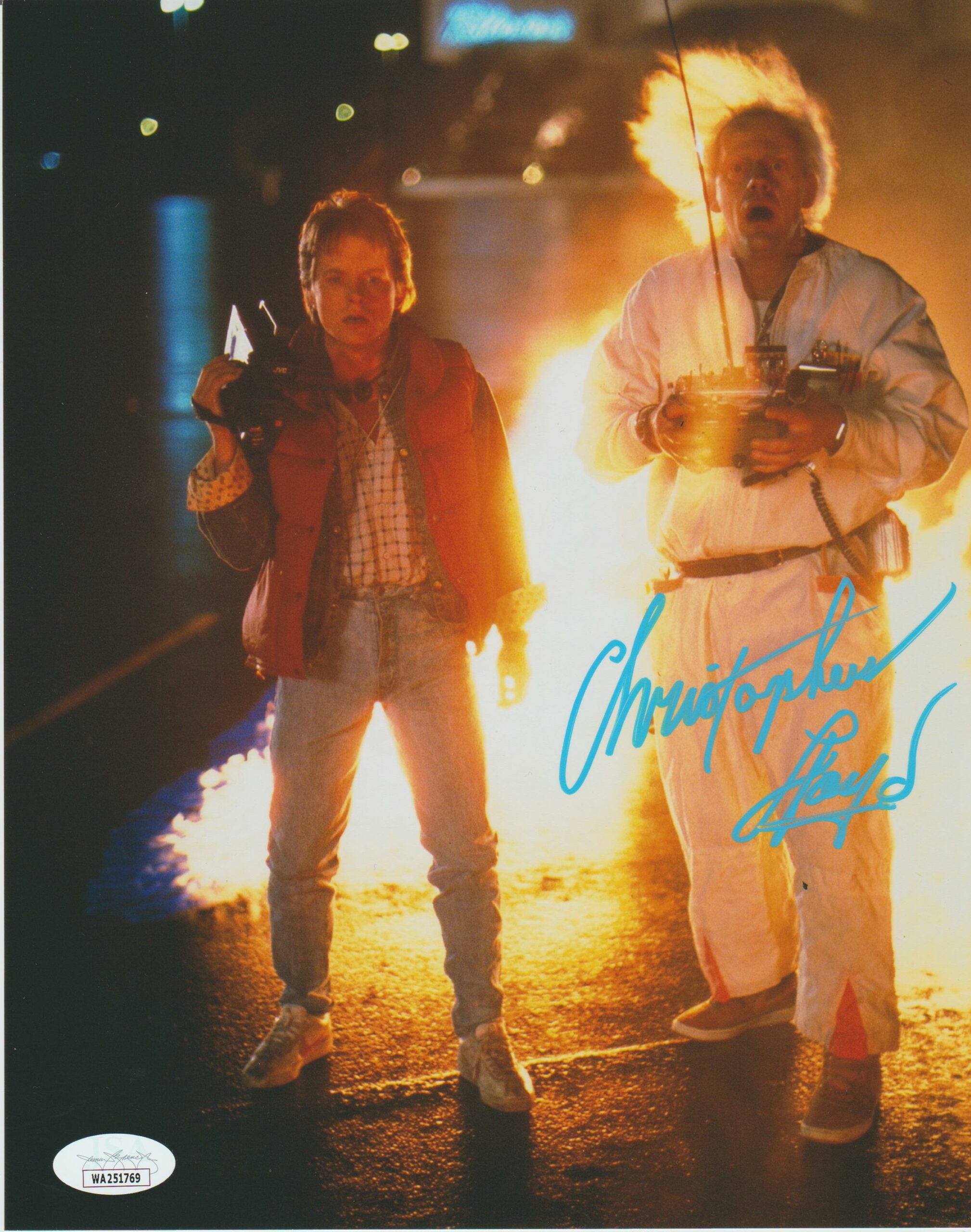 Christopher Lloyd Back To The Future Signed 8x10 - Fanboy Expo Store