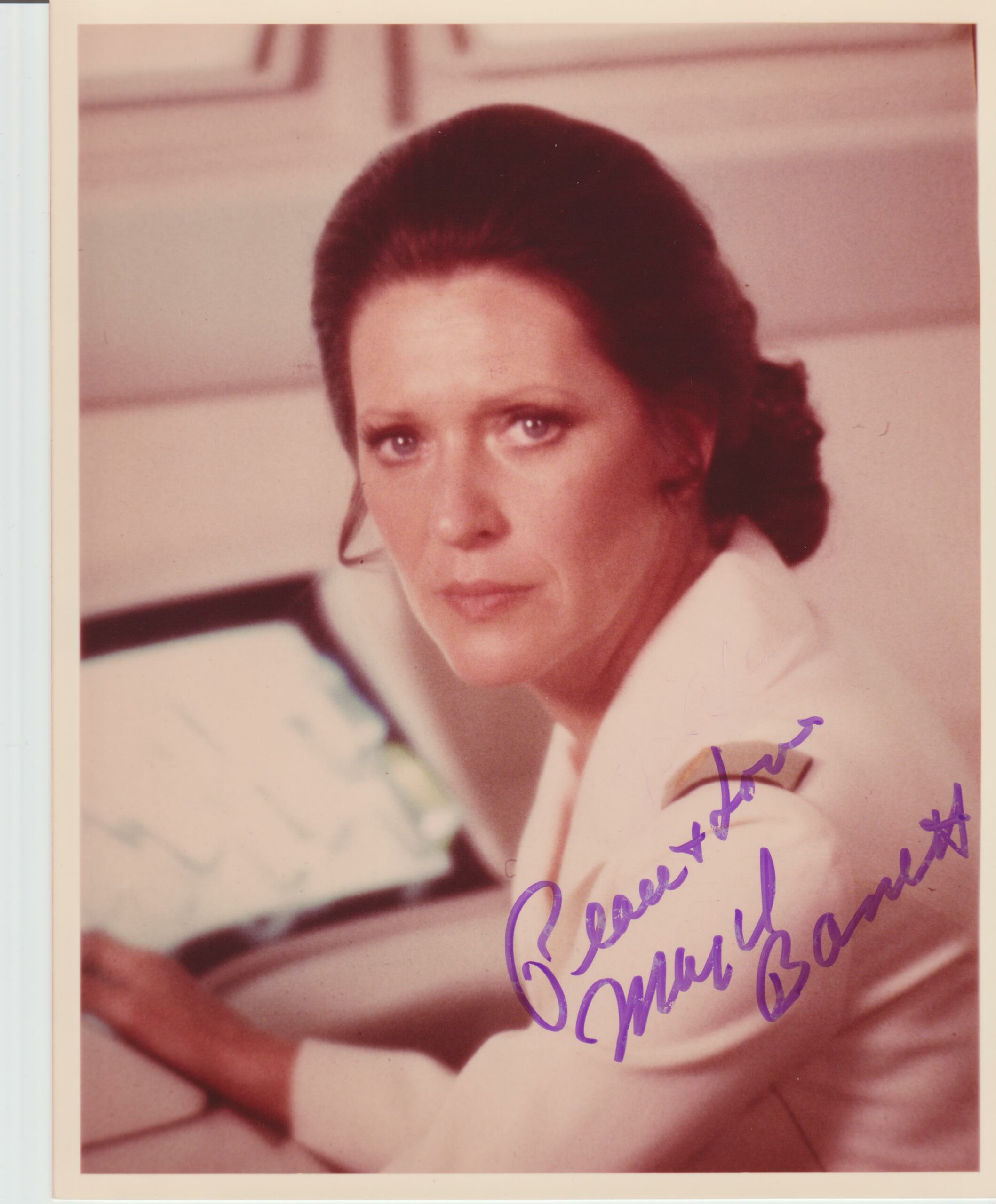 Majel Barrett Star Trek signed 8x10 photo - Fanboy Expo Store