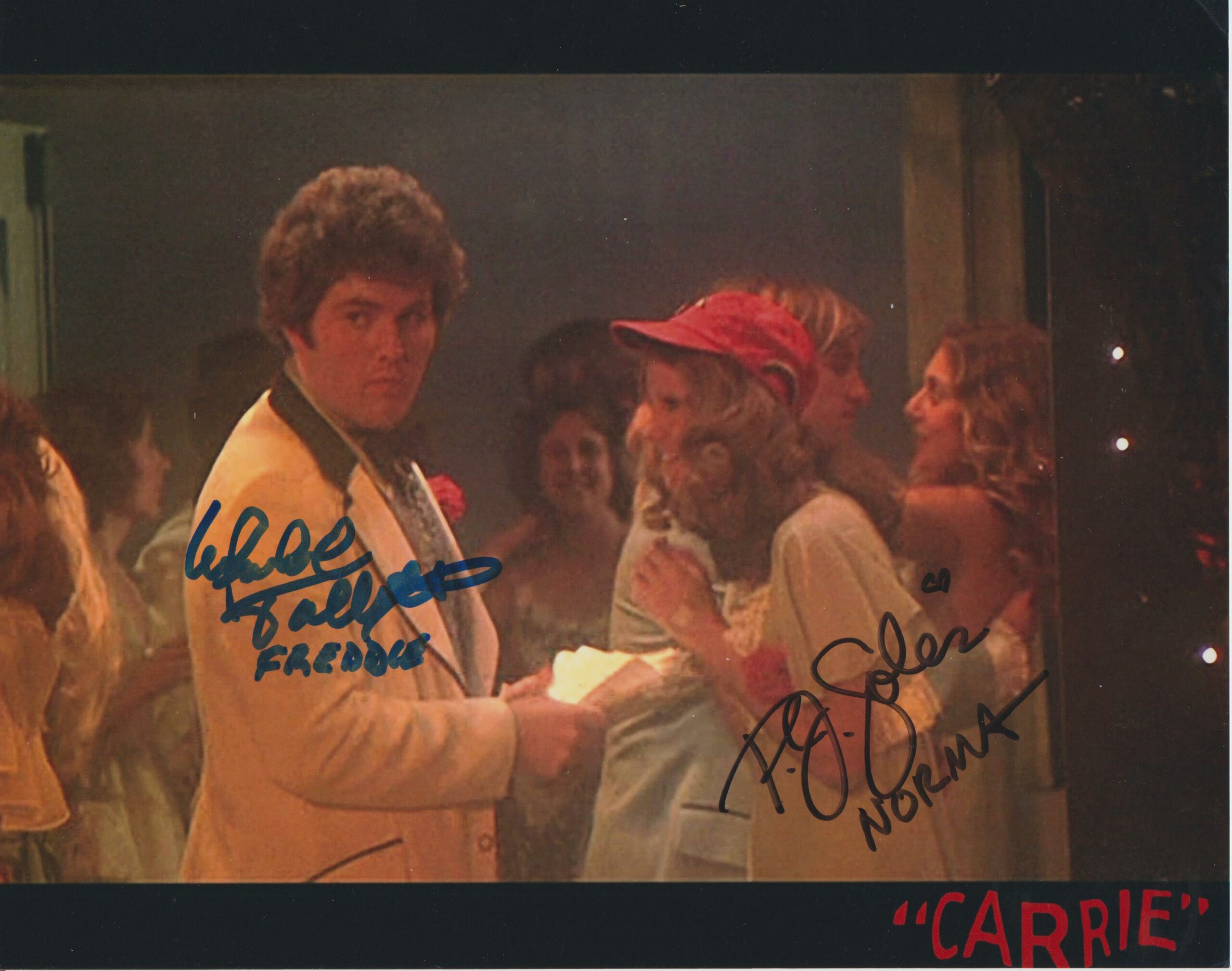 Carrie double signed 8x10 photo PJ Soles and Michael Talbott - Fanboy Expo Store