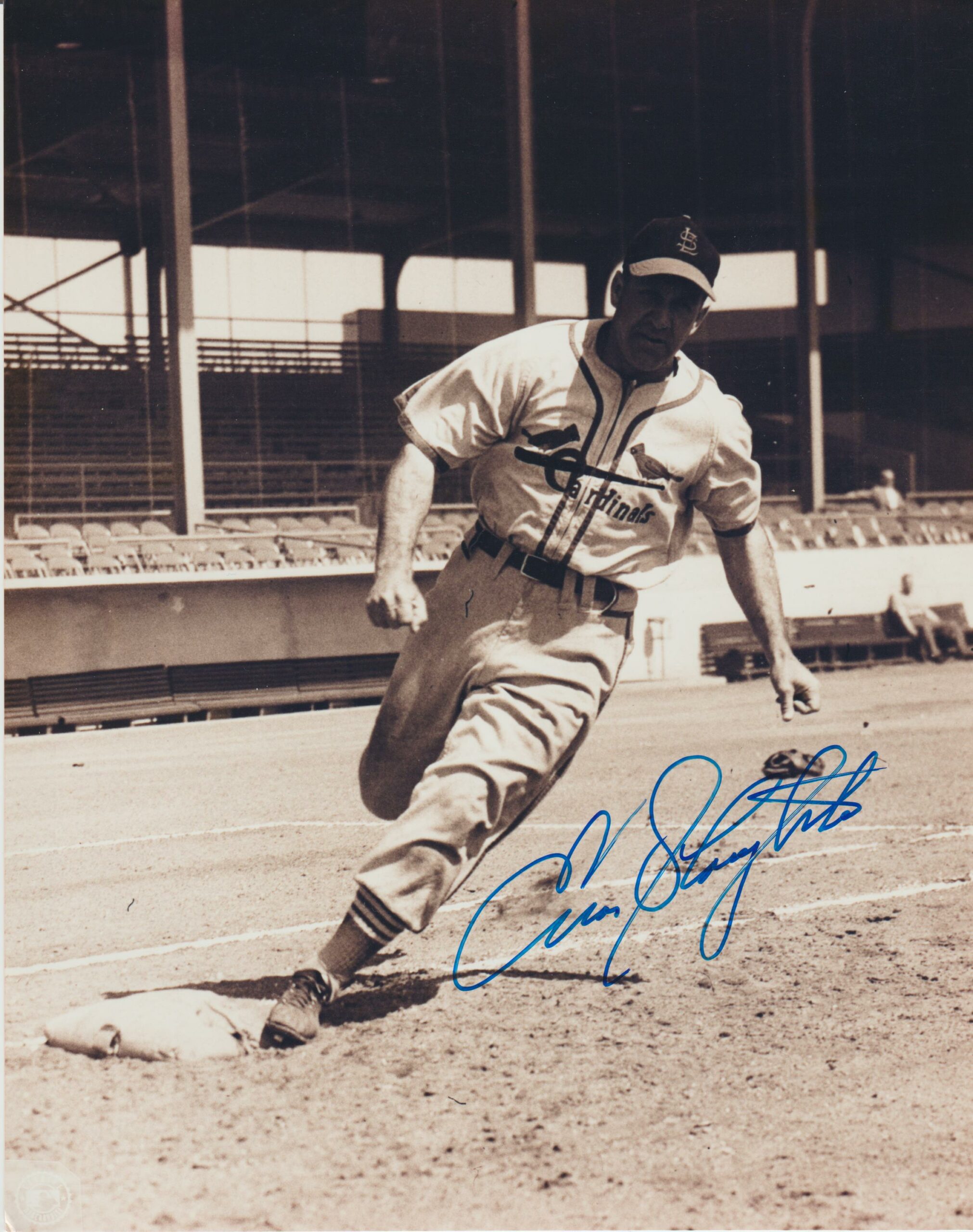 Enos Slaughter St Louis Cardinals signed 8x10 photo - Fanboy Expo Store